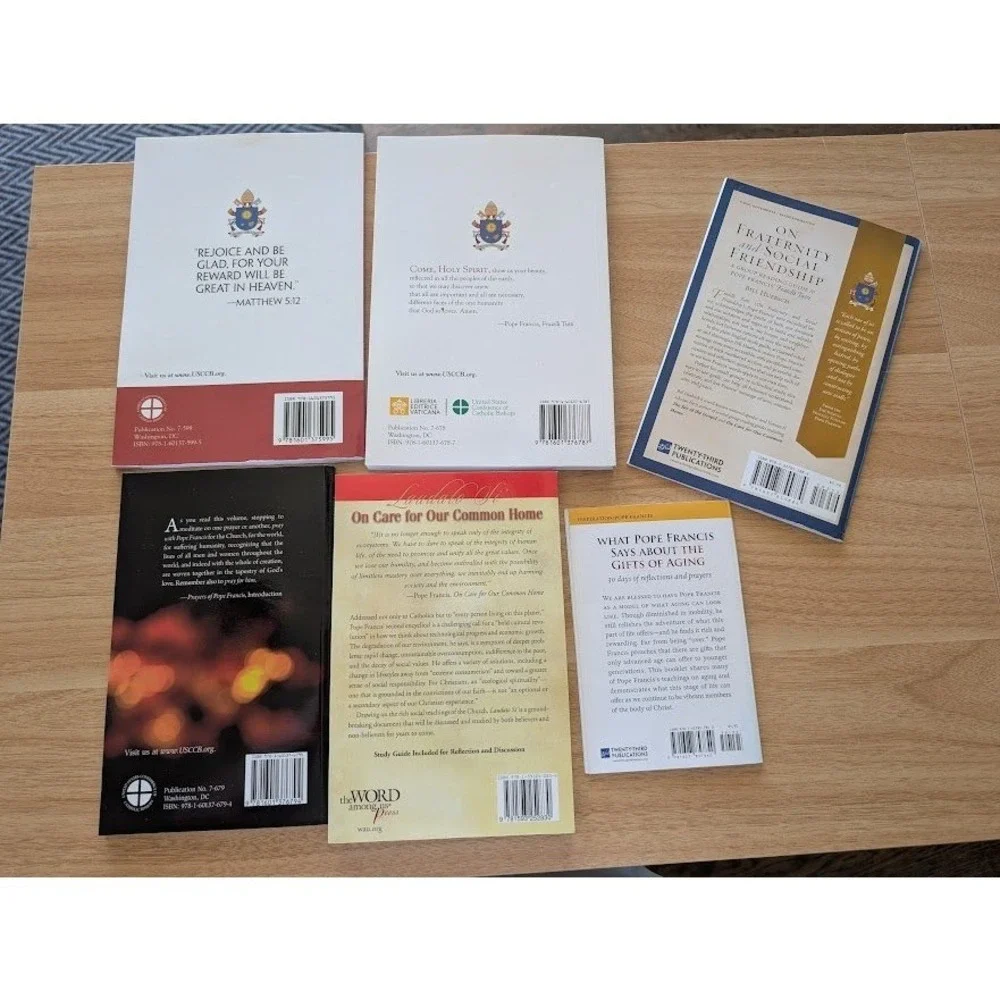 USCCB | Accents | 6 Lot Pope Francis Laudato Si Fratelli Tutti Prayers ...